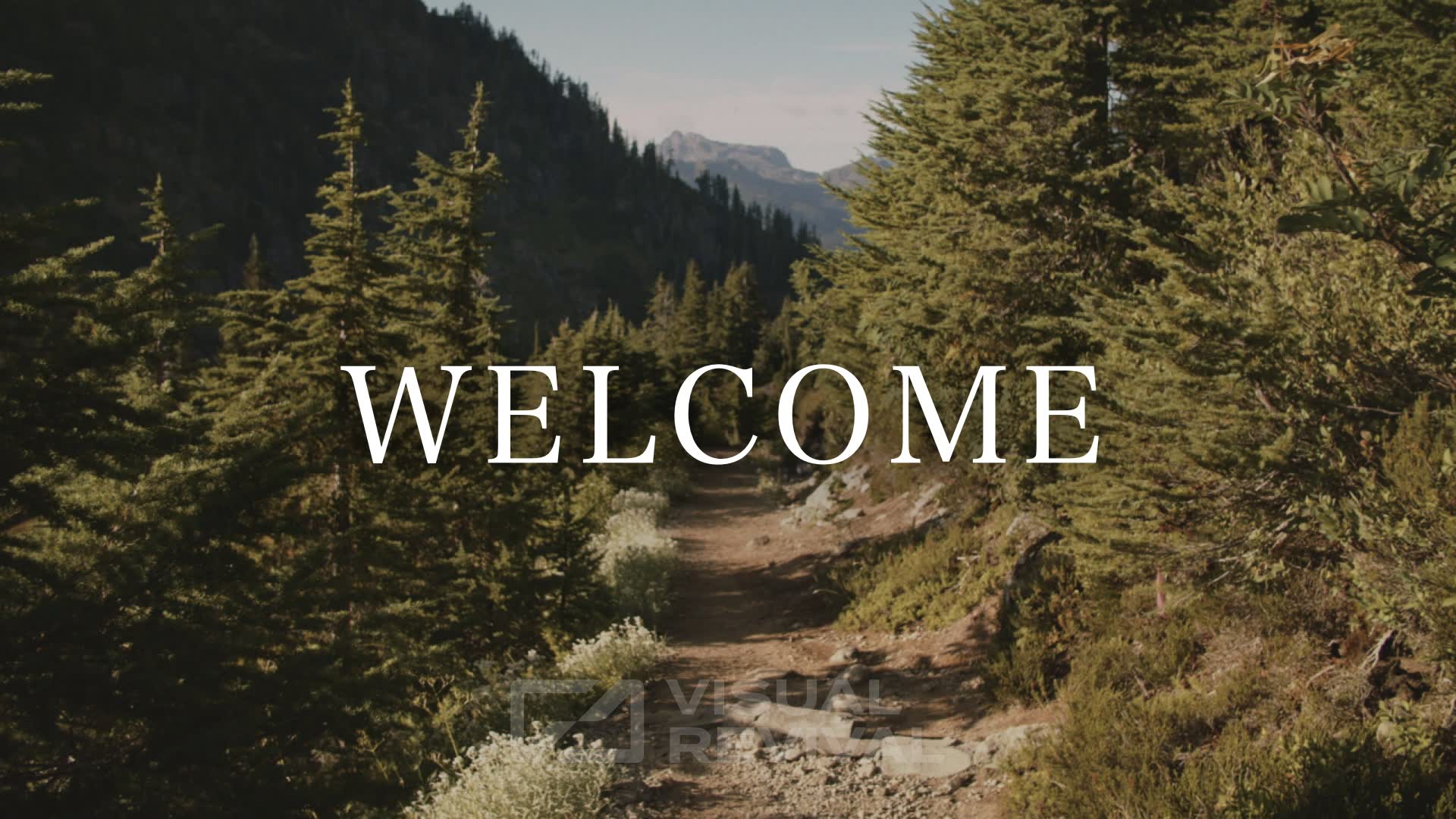 Mountain Glade Title Slide - Welcome | Visual Revival