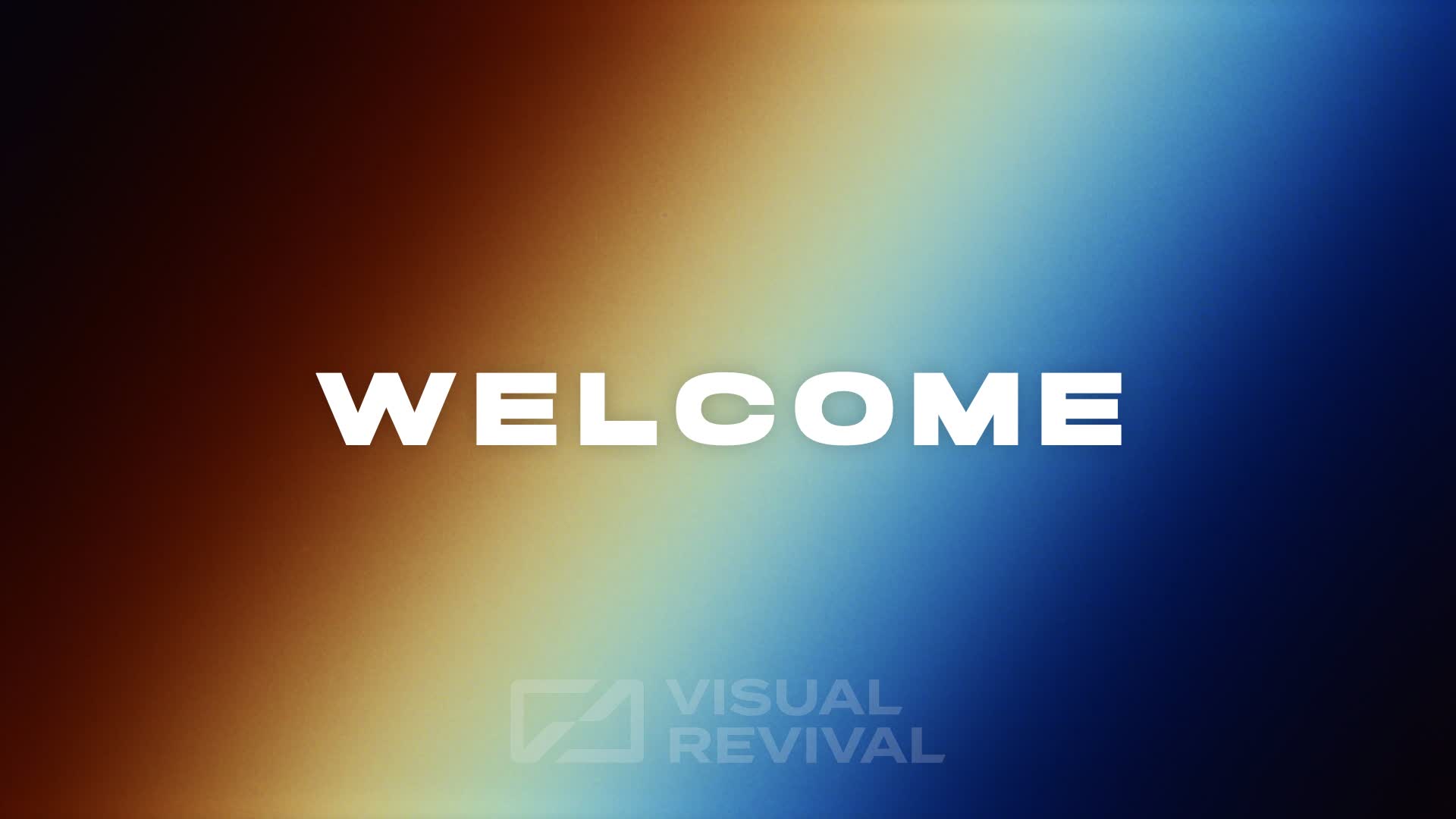 Gradient Flow Title Slide - Welcome | Visual Revival