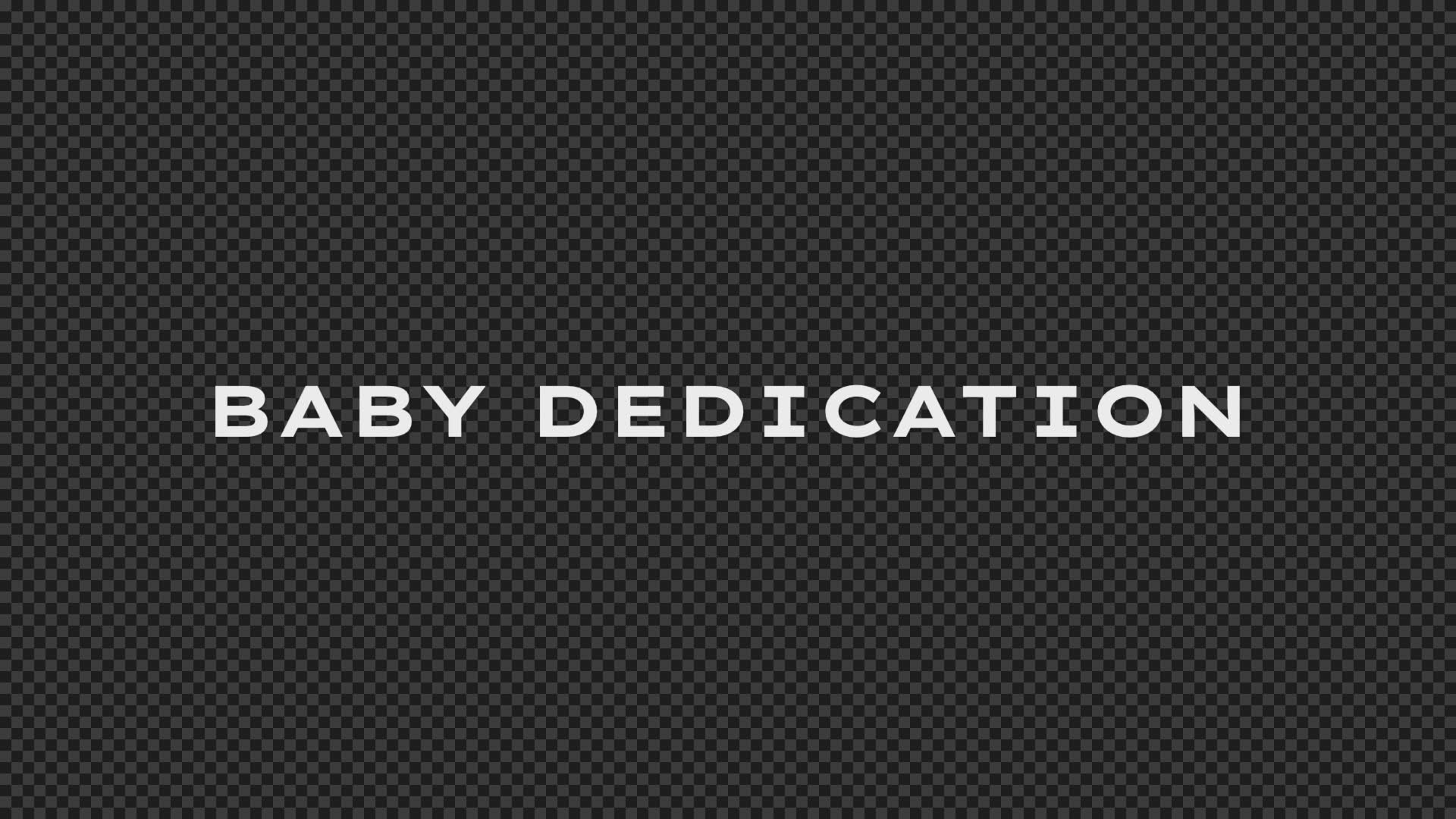 Endless Ocean Title Overlay - Baby Dedication | Visual Revival
