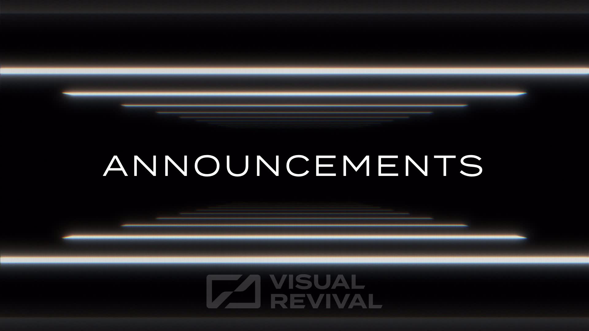 Hallowed Steps Title Slide - Announcements | Visual Revival