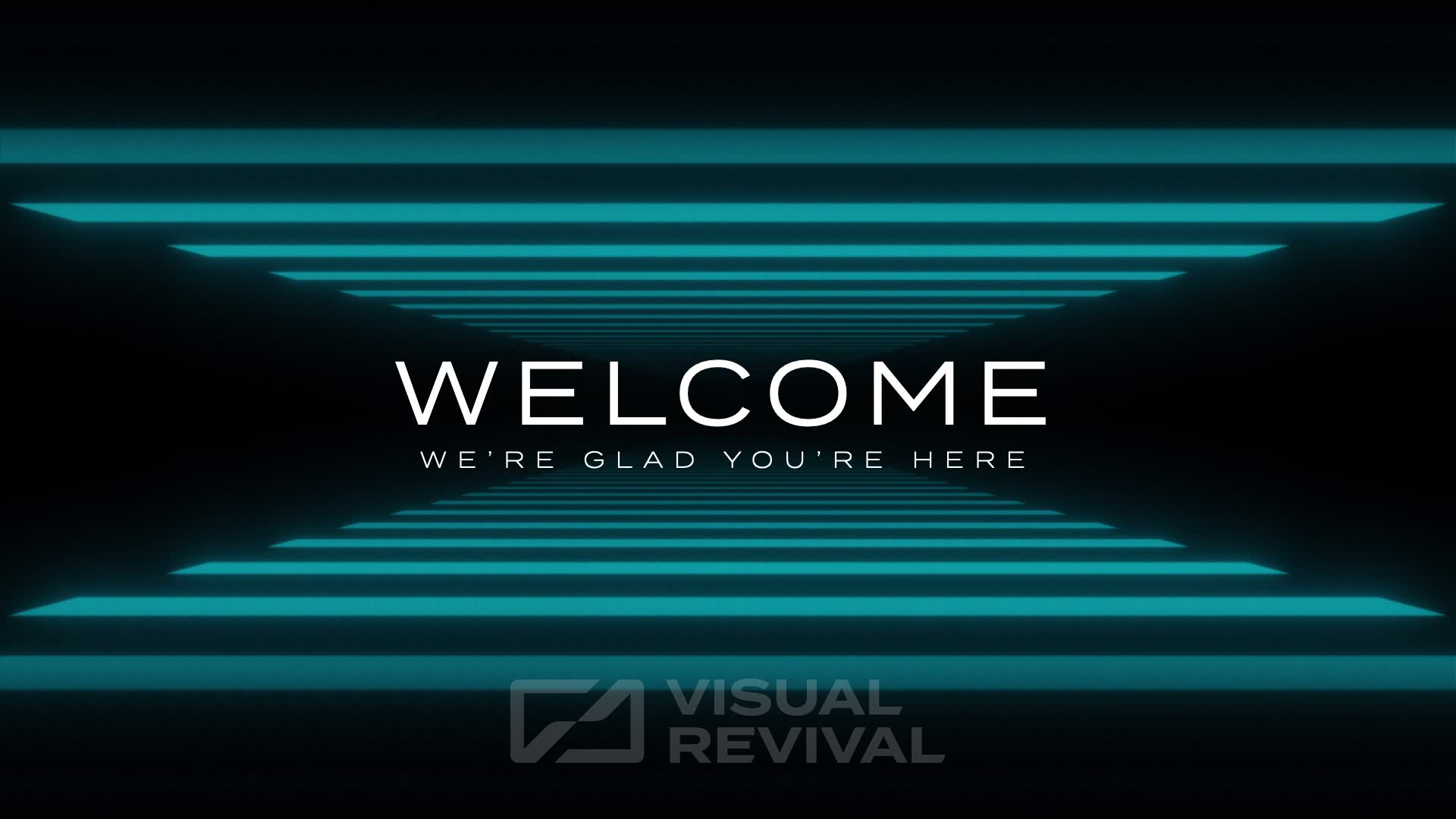 Hallowed Steps Title Slide - Welcome We're Glad You're Here | Visual Revival