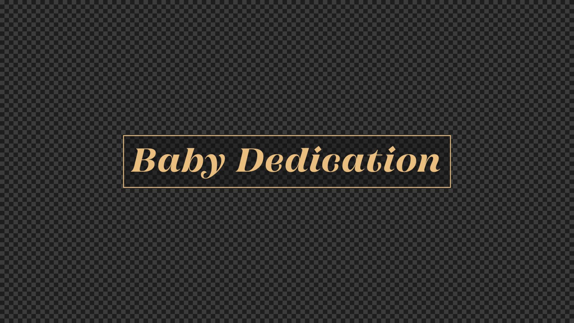 Fallen Leaves Title Overlay - Baby Dedication | Visual Revival