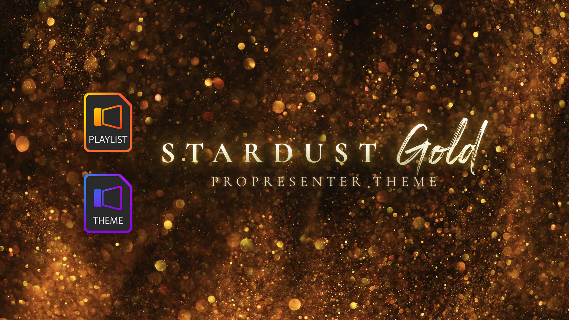 Stardust Gold ProPresenter Theme | Visual Revival