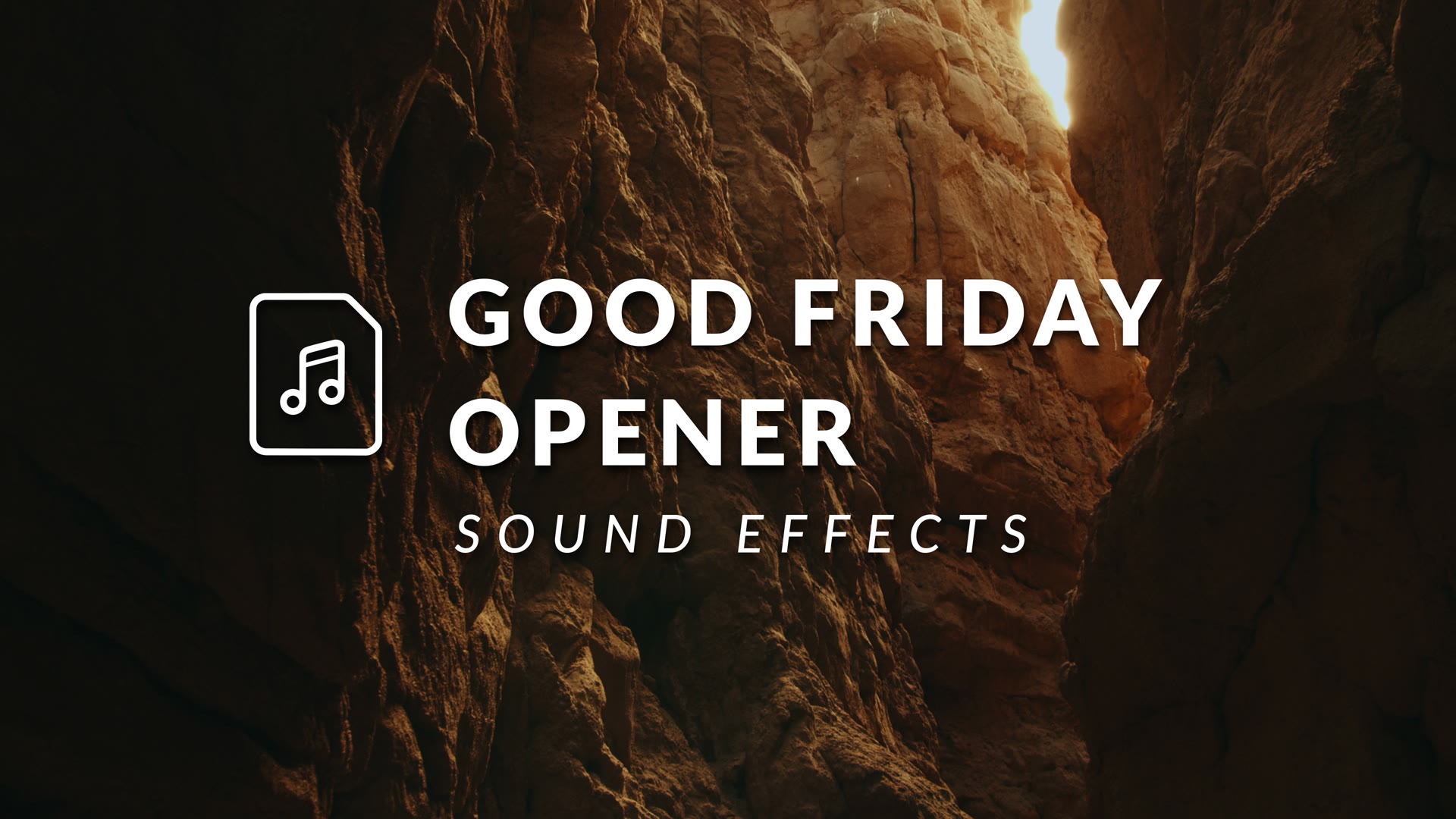 Good Friday Opener Video Moment Asset - Sound Effects | Visual Revival