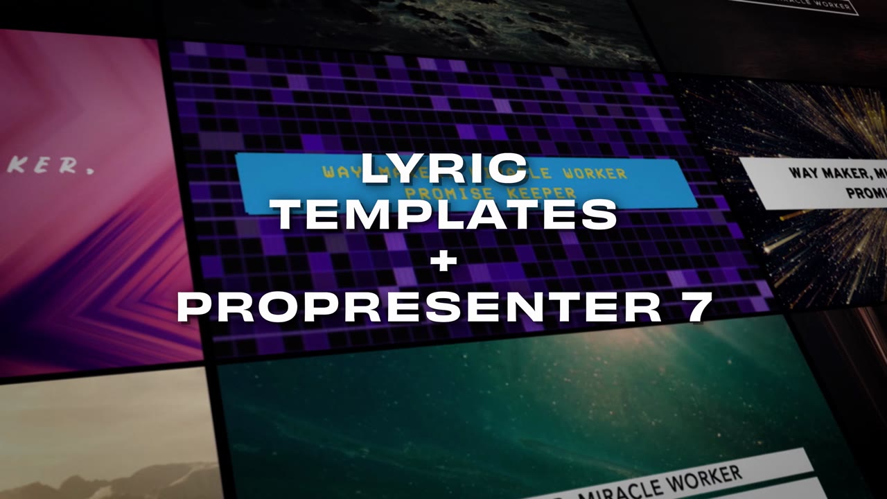 Creative Lyric Templates | Visual Revival