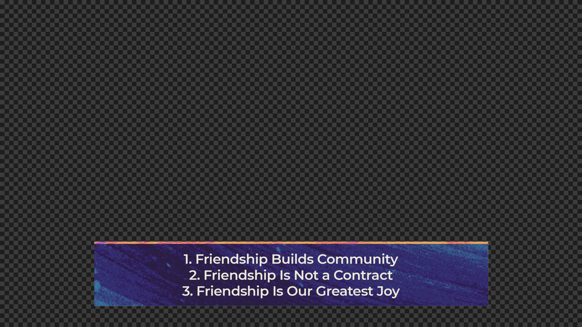 Retro Texture Lower Third - List | Visual Revival