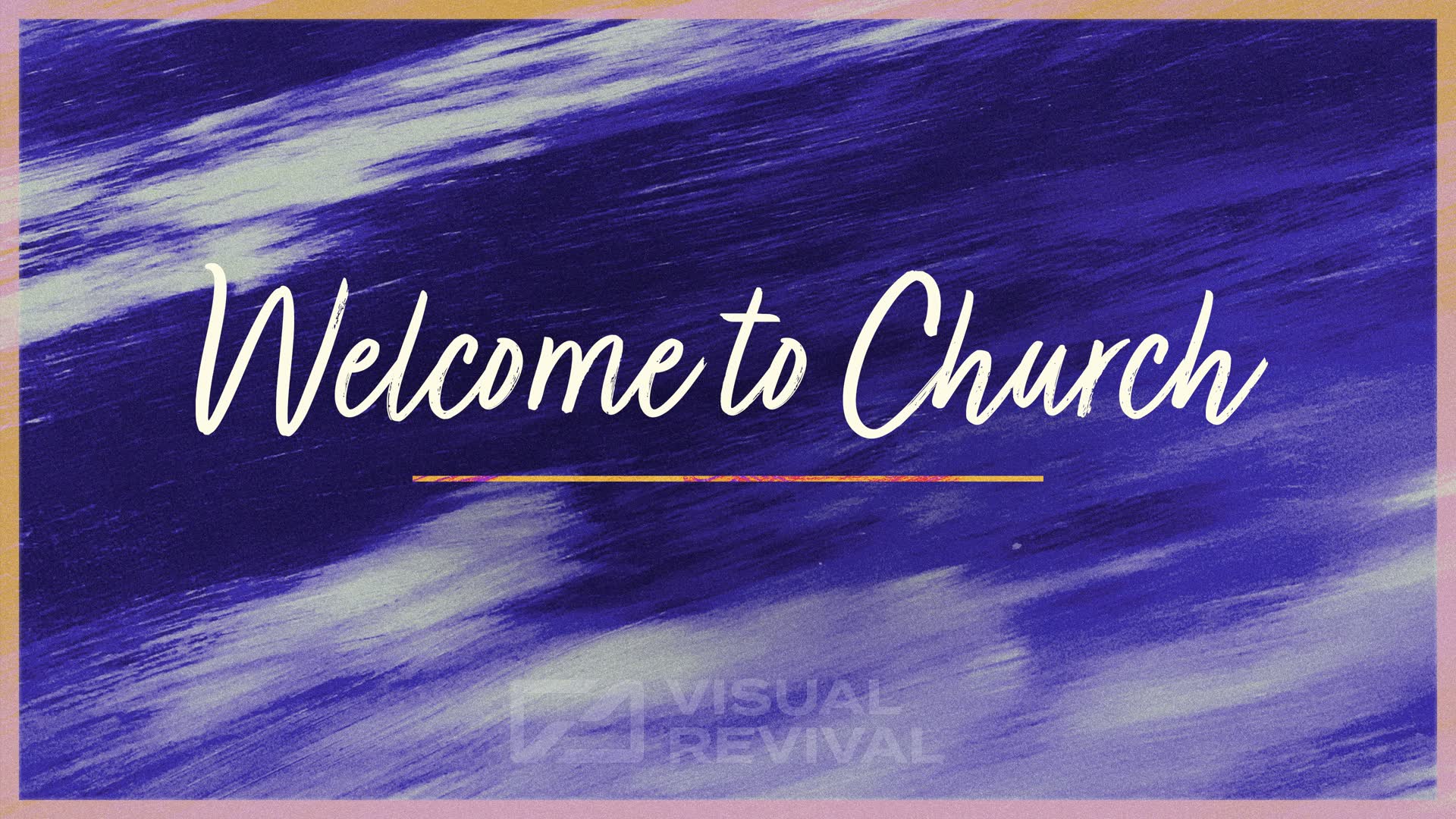 Retro Texture Service Slide - Welcome To Church 2 | Visual Revival