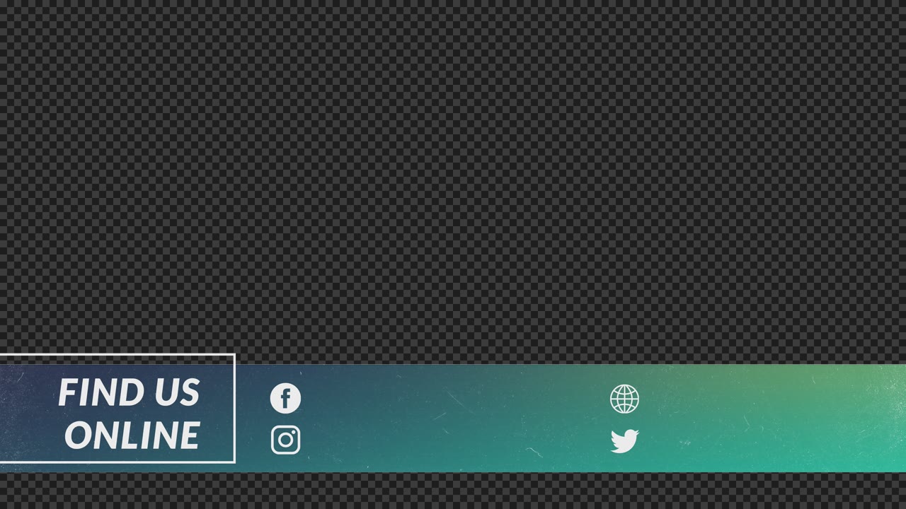 Gradient Lower Third - Find Us Online | Visual Revival