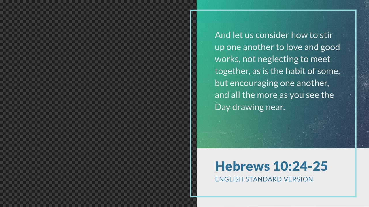 Gradient Lower Third - Half-Screen Verse | Visual Revival