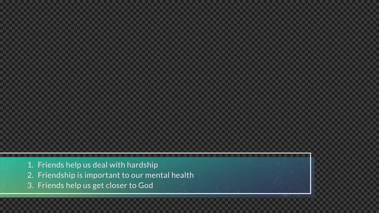 Gradient Lower Third - List | Visual Revival