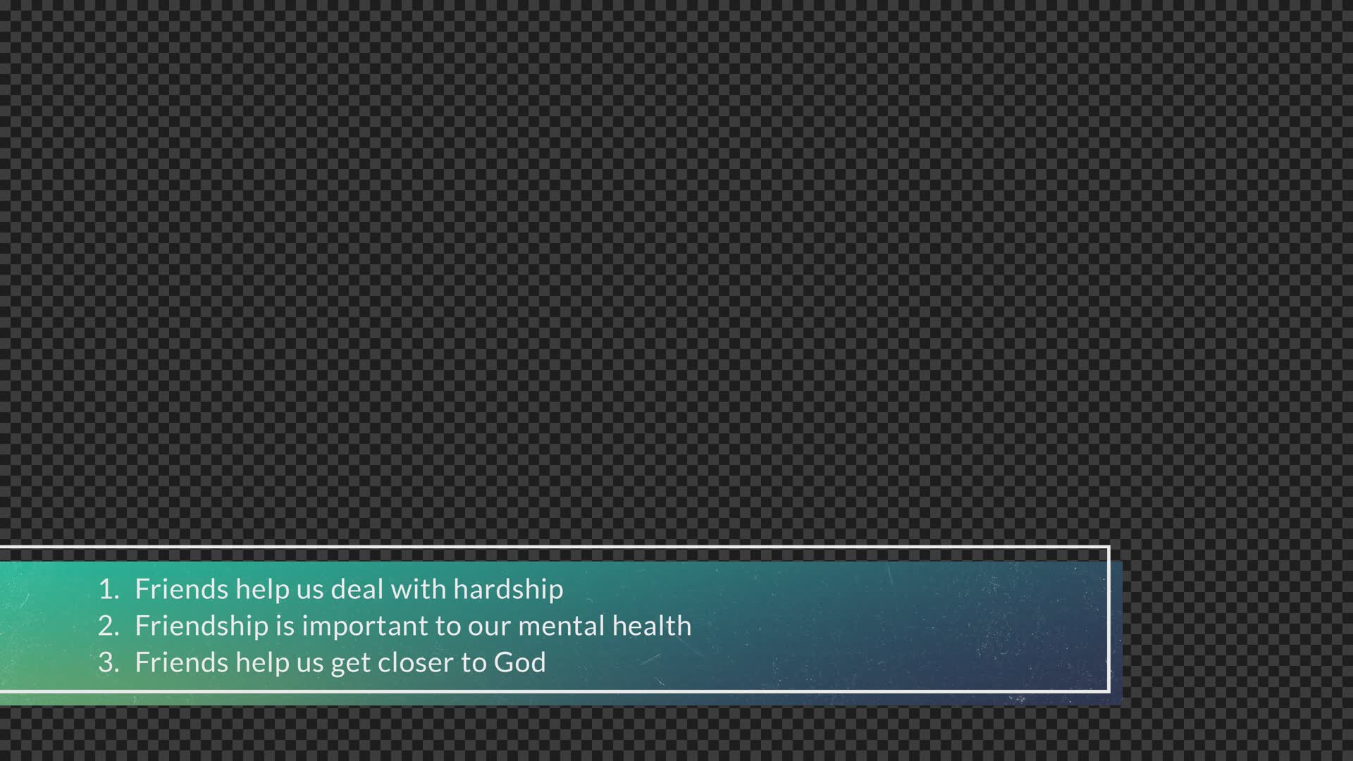 Gradient Lower Third - List | Visual Revival