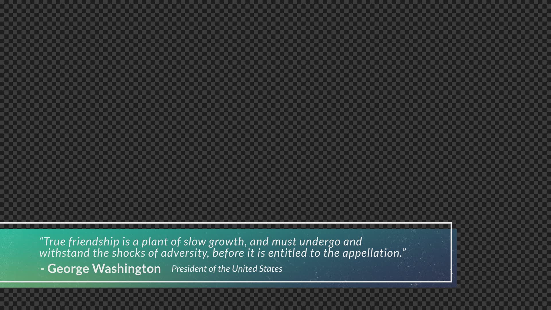 Gradient Lower Third - Quote | Visual Revival