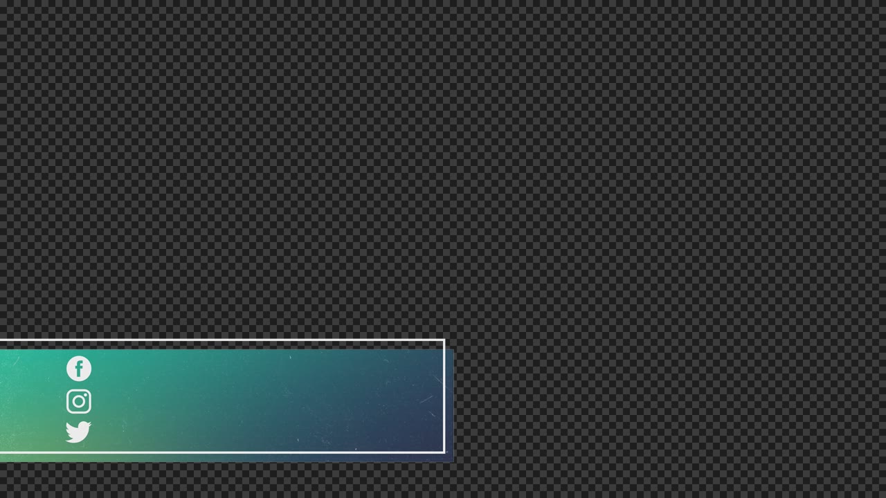 Gradient Lower Third - Social Media | Visual Revival
