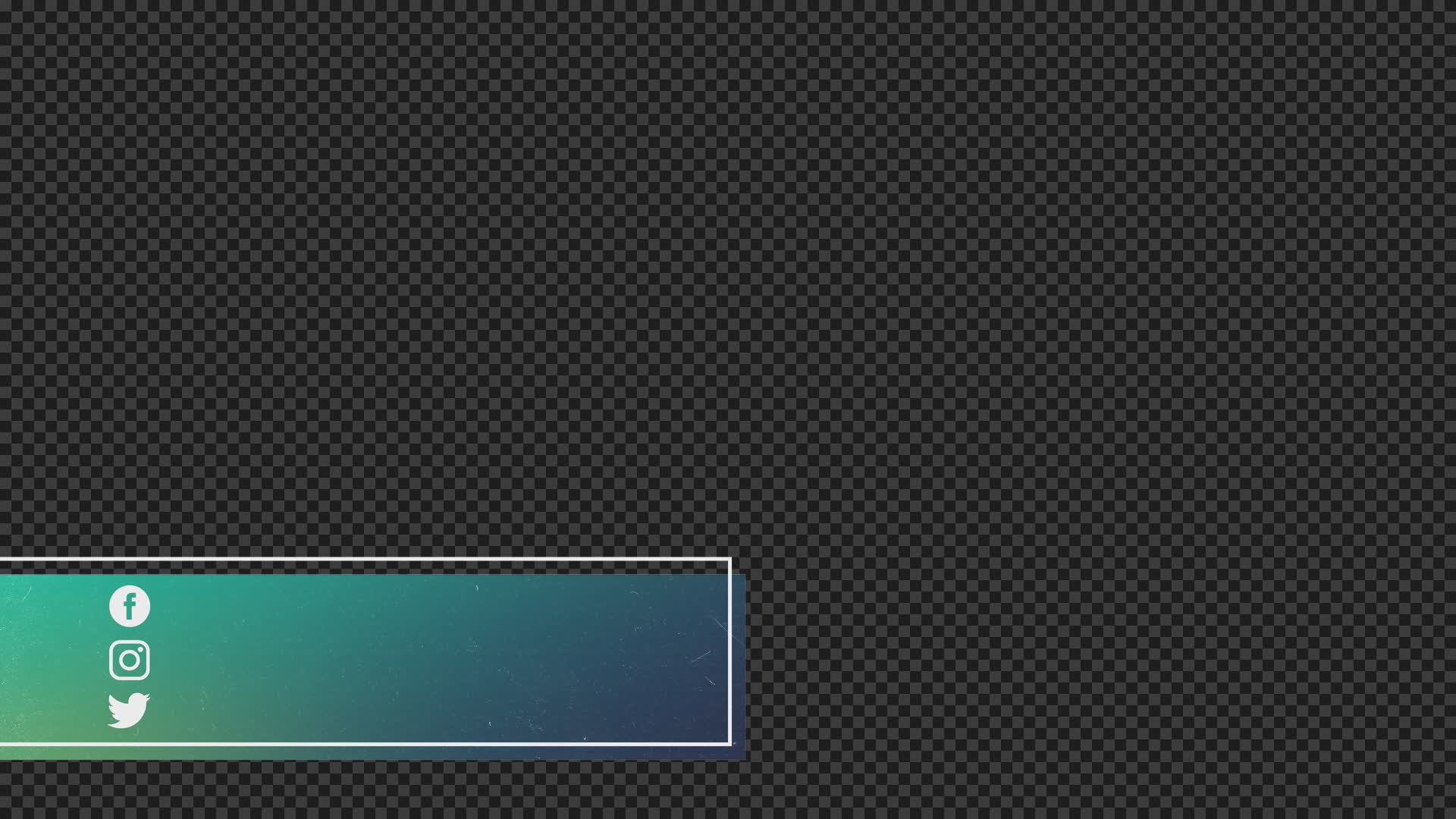 Gradient Lower Third - Social Media | Visual Revival