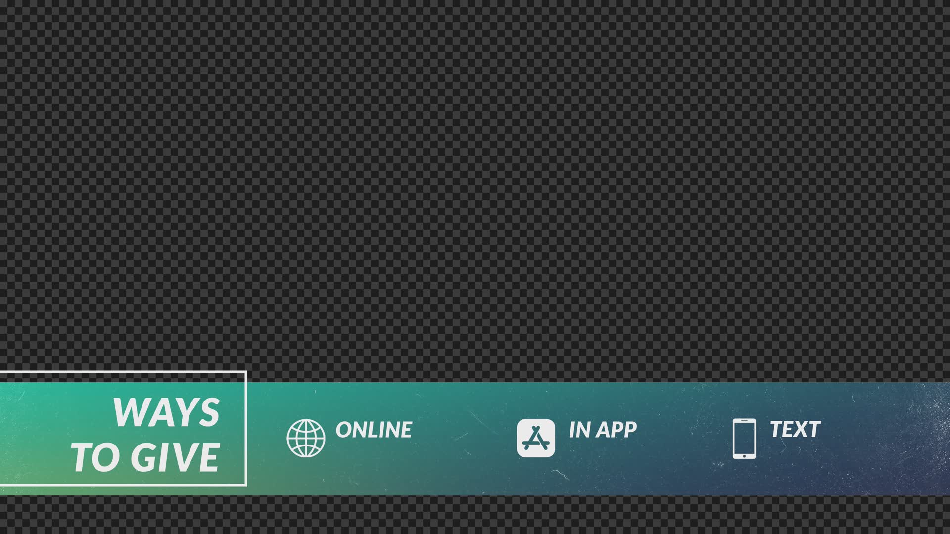 Gradient Lower Third - Ways To Give | Visual Revival
