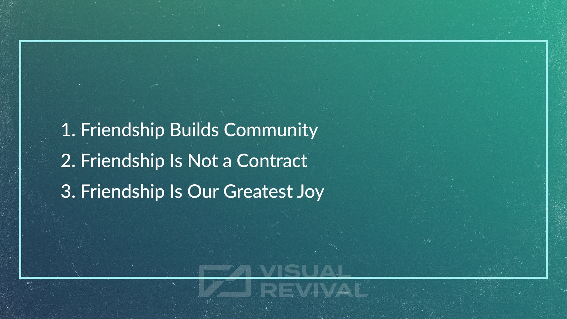 Gradient Sermon Slide - List | Visual Revival