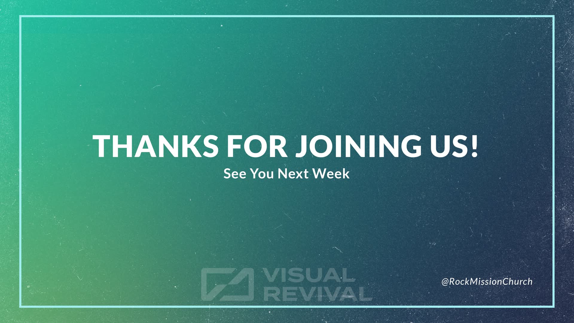 Gradient Service Slide - Closing Slide | Visual Revival