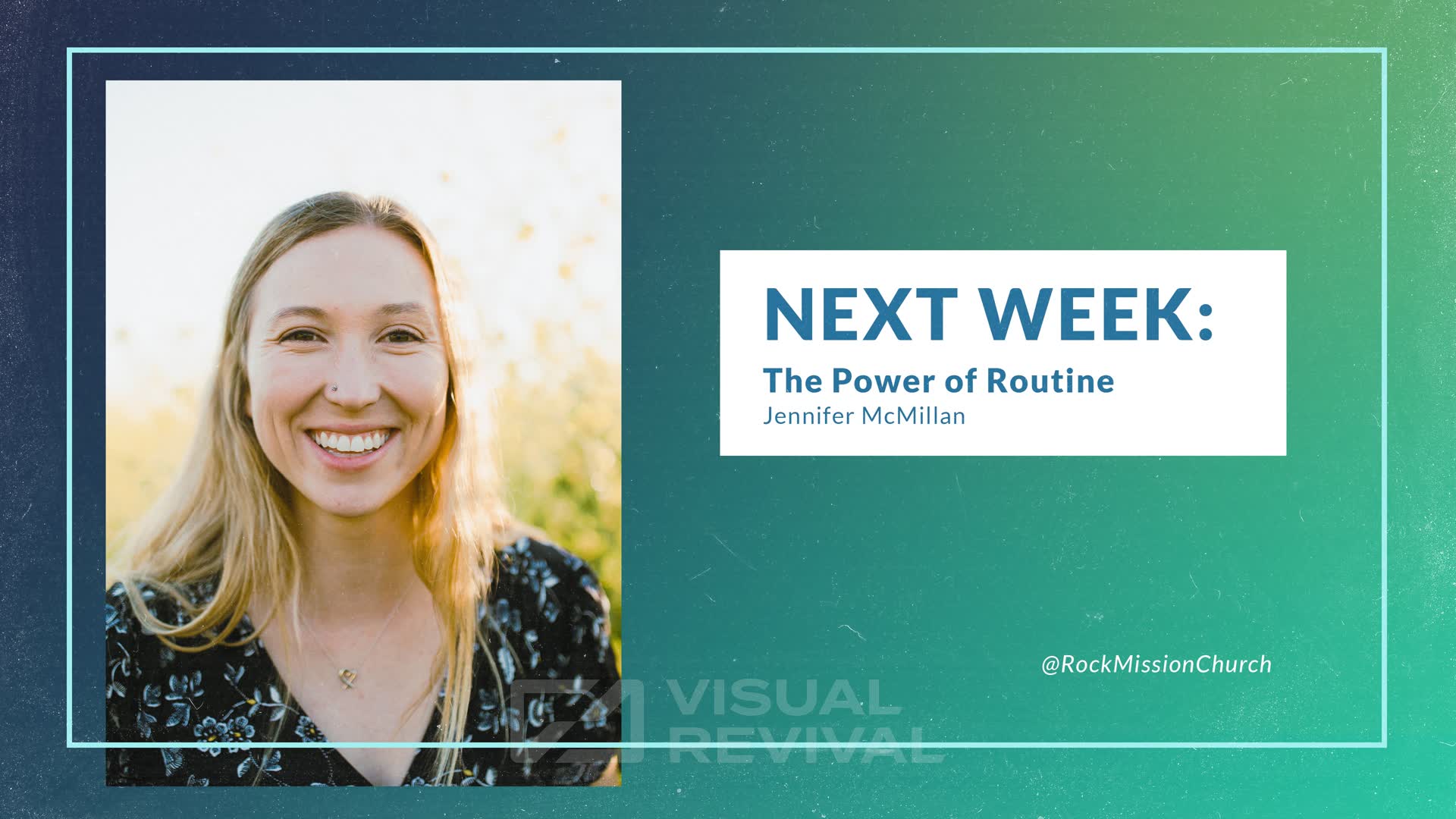 Gradient Service Slide - Next Weeks' Message | Visual Revival