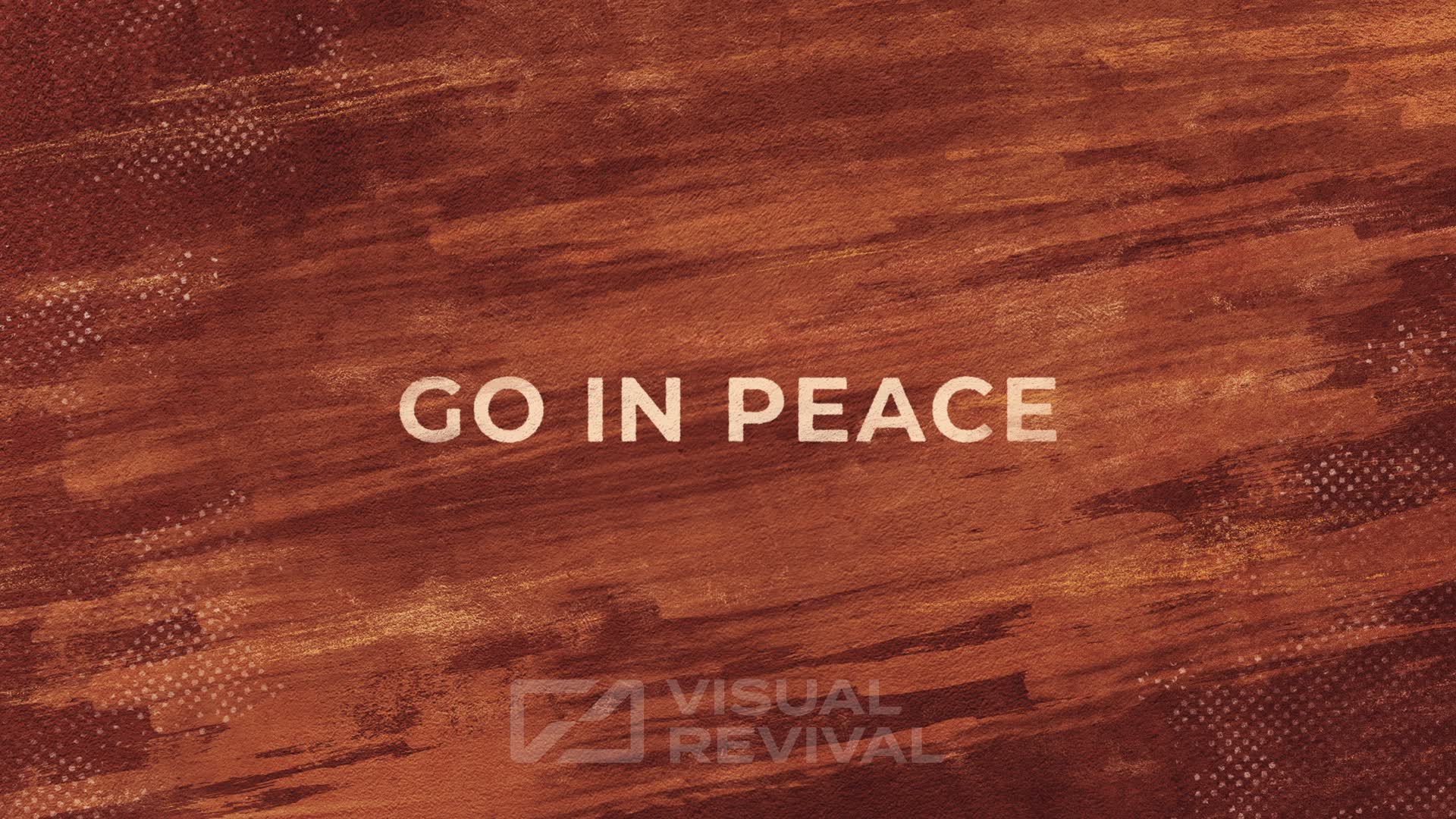 Easter Brush Title Slide - Go In Peace | Visual Revival