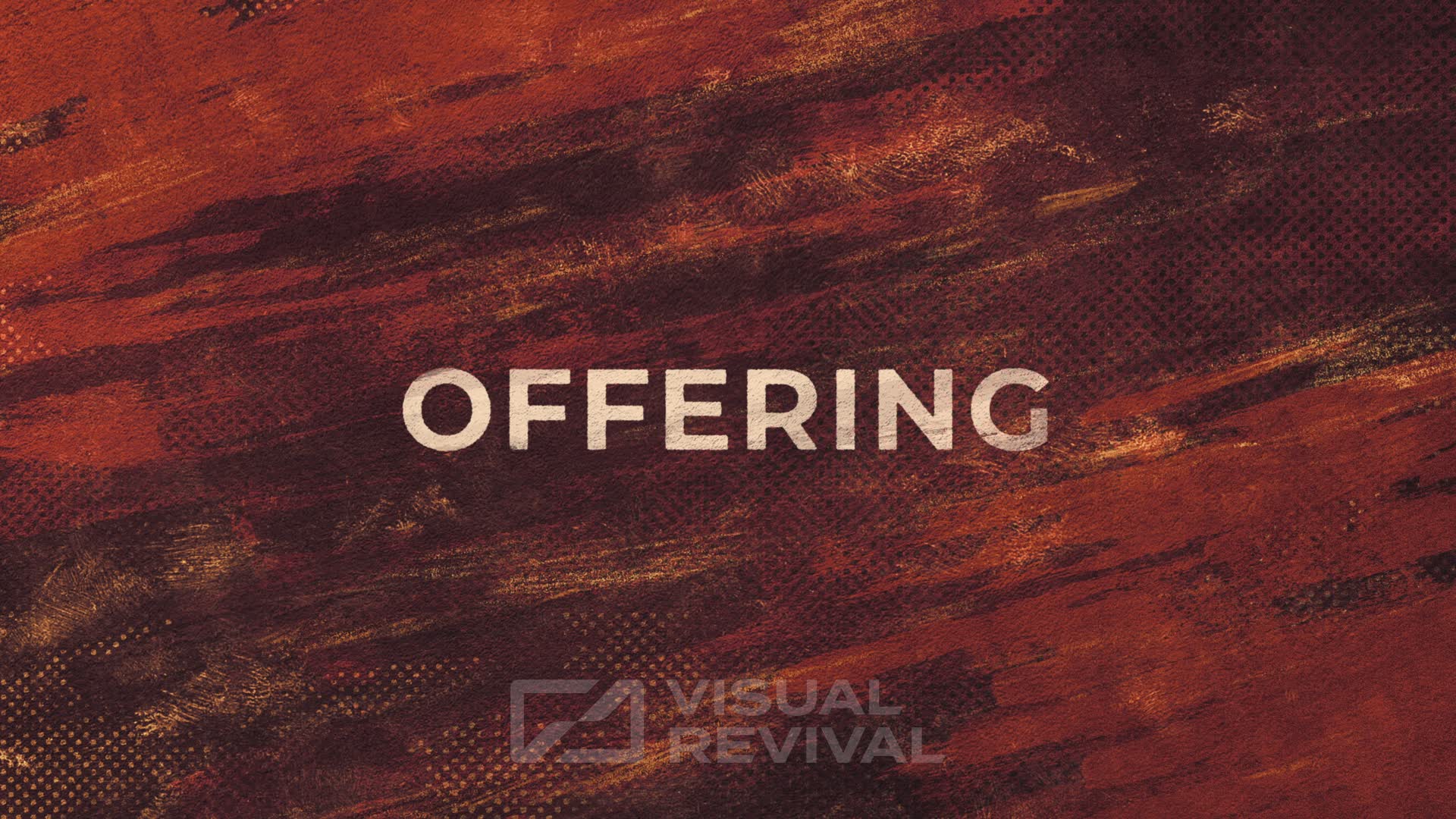 Easter Brush Title Slide - Offering | Visual Revival