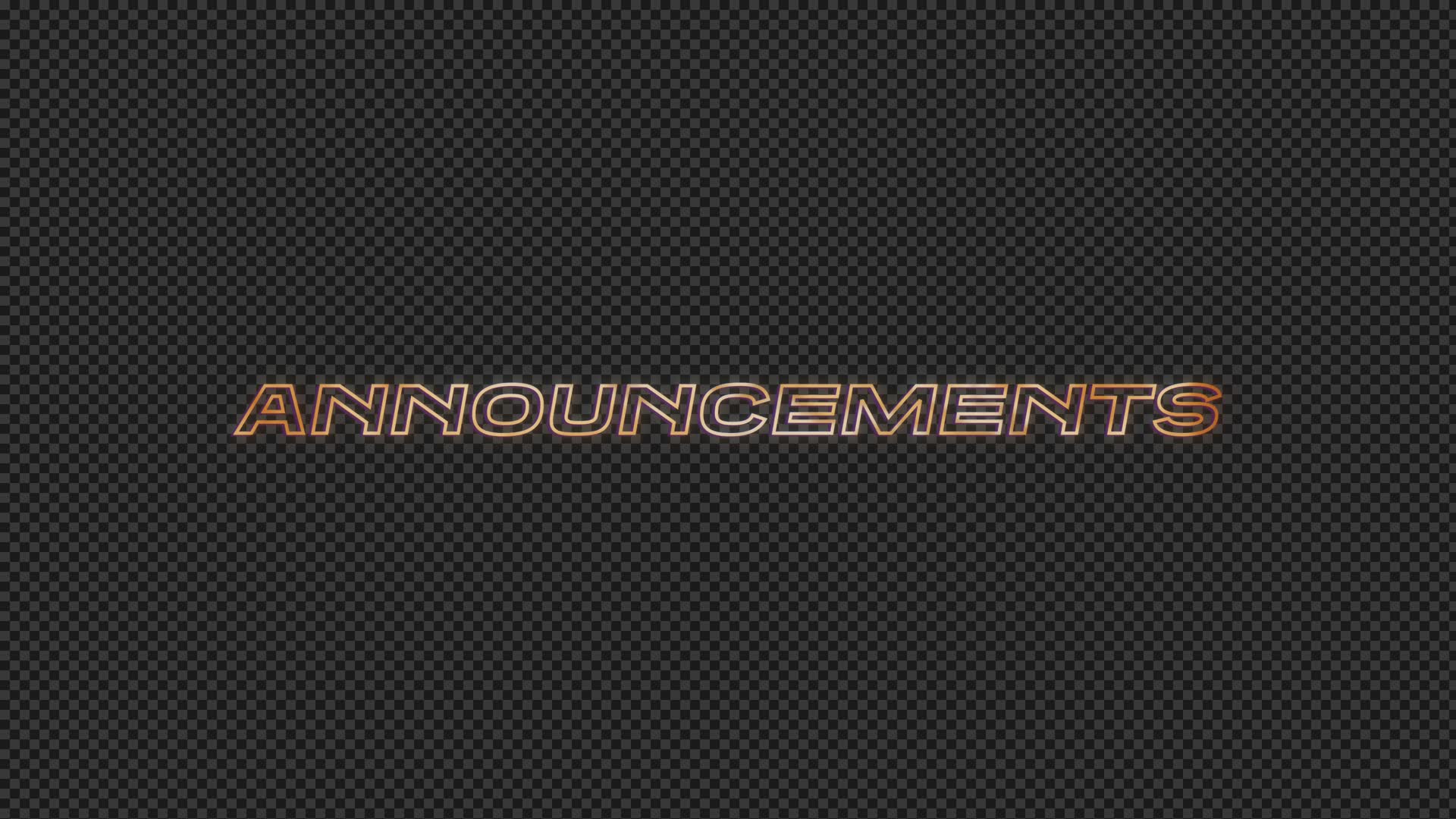 Gravity Title Overlay - Announcements | Visual Revival