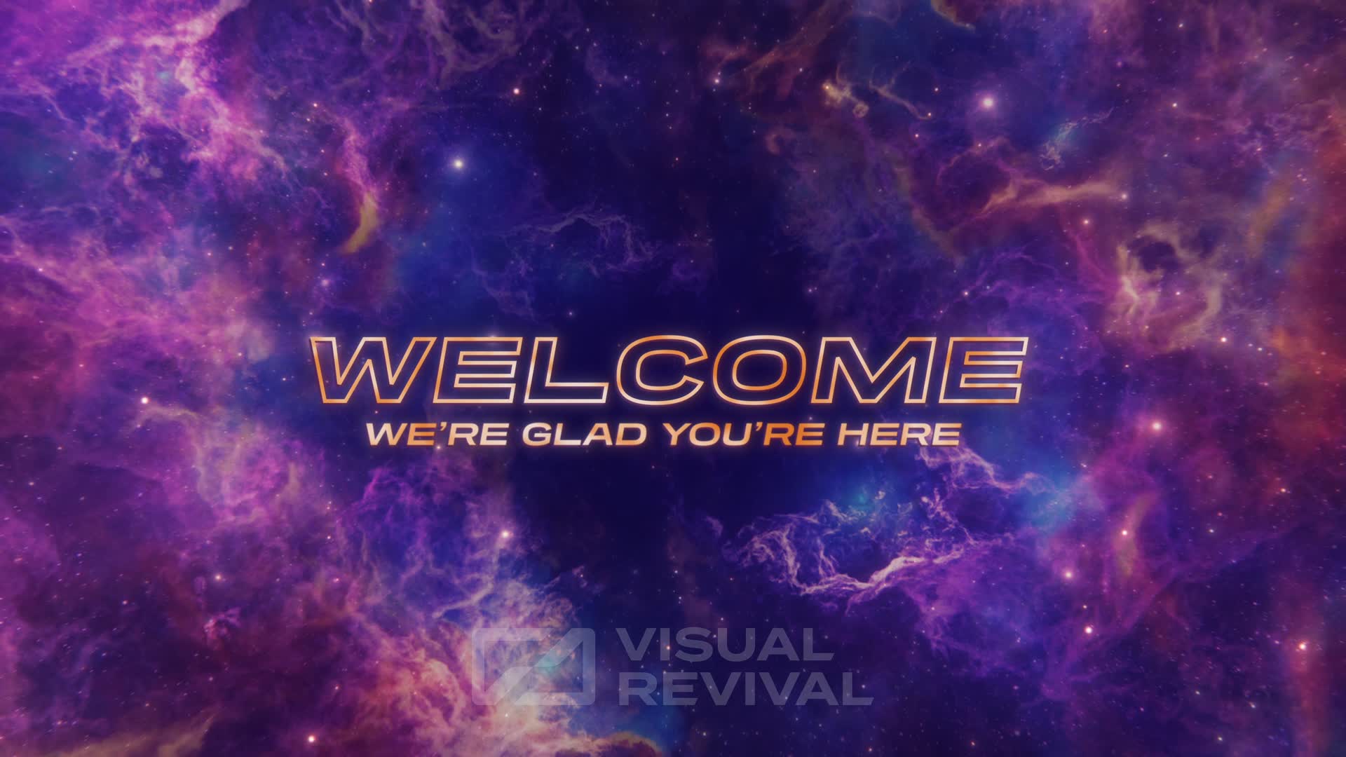 Gravity Title Slide - Welcome We're Glad You're Here | Visual Revival