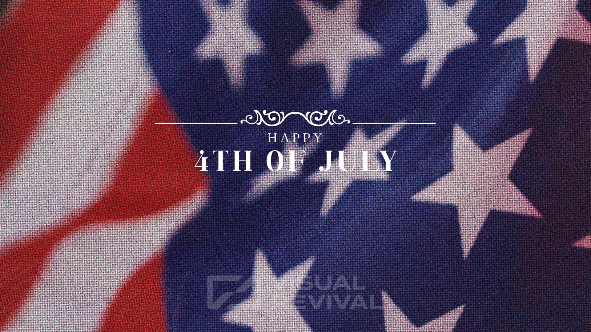 4th Of July Stop Motion Title Slide - Happy 4th Of July | Visual Revival