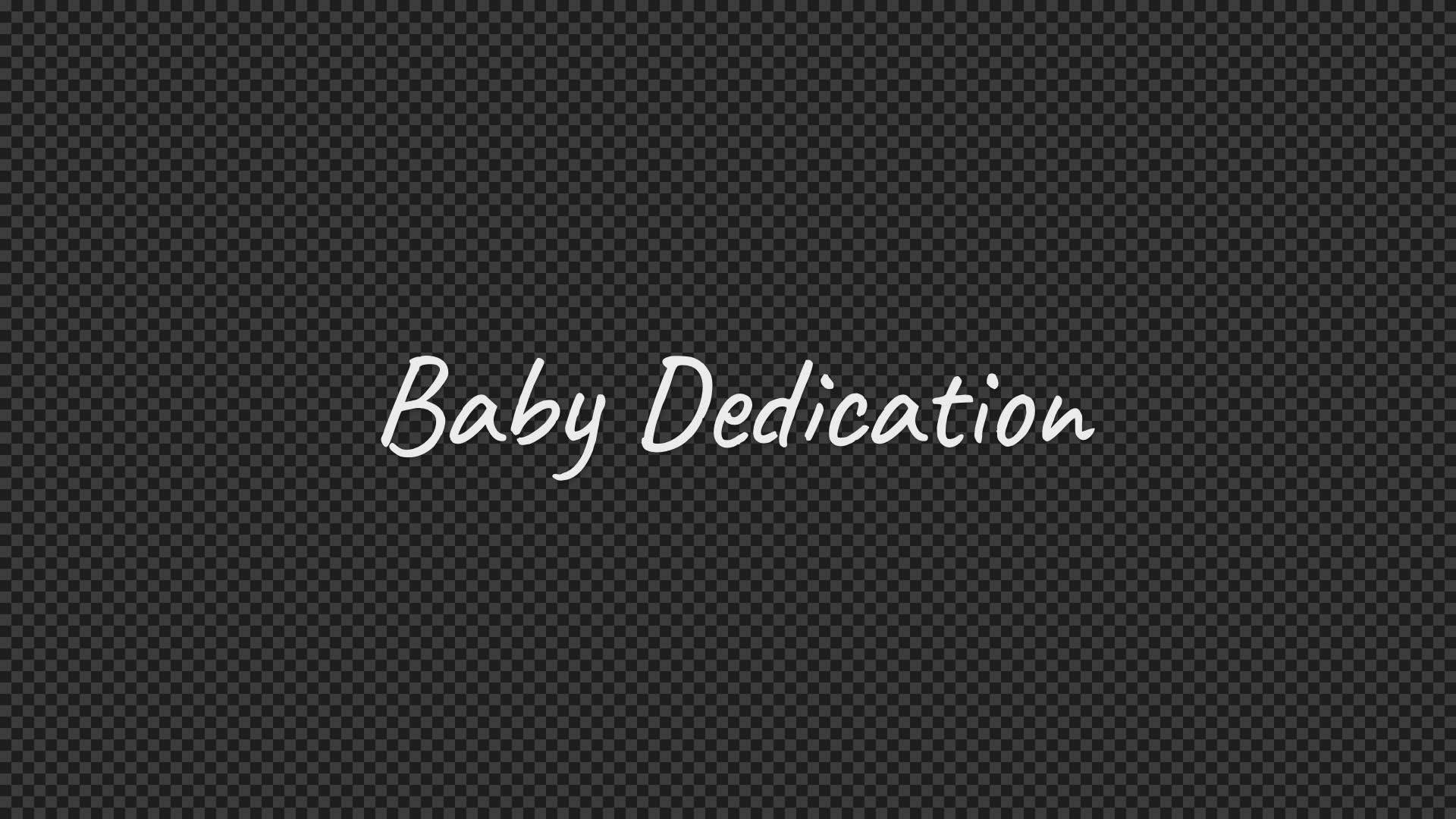 Sunset Peaks Title Overlay - Baby Dedication | Visual Revival