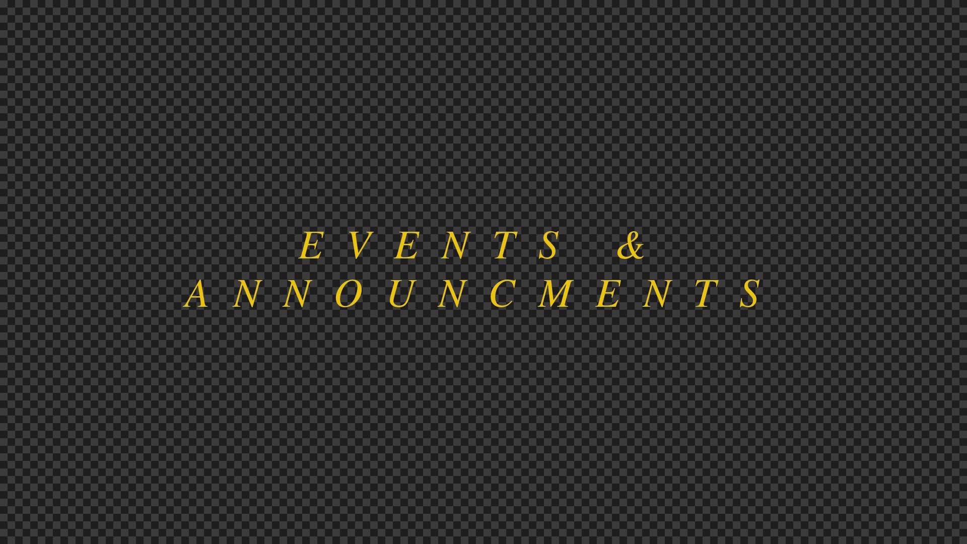 Clouds Title Overlay - Events & Announcements | Visual Revival