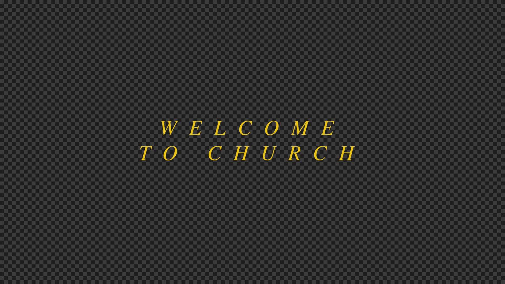 Clouds Title Overlay - Welcome To Church | Visual Revival