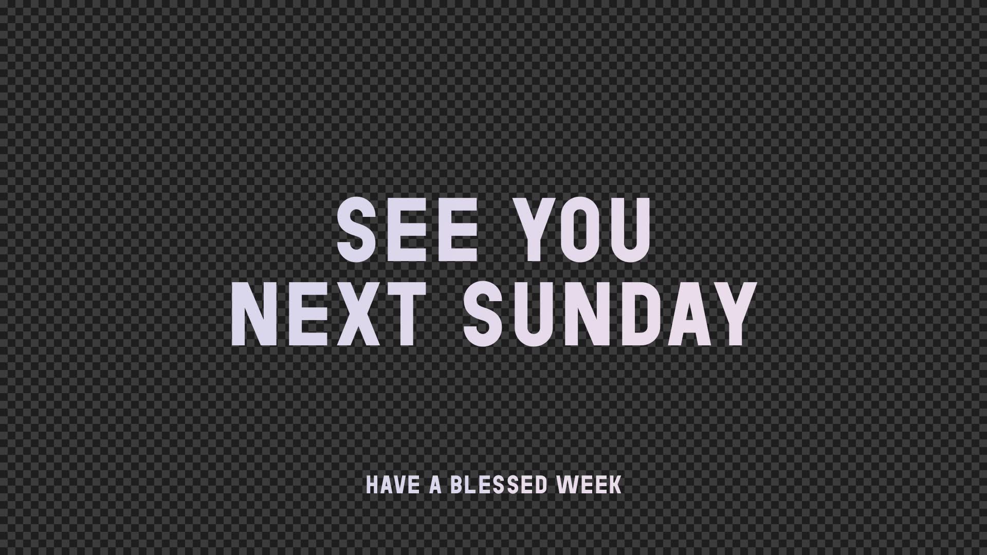 Clouds Vol2 Title Overlay - See You Next Sunday | Visual Revival