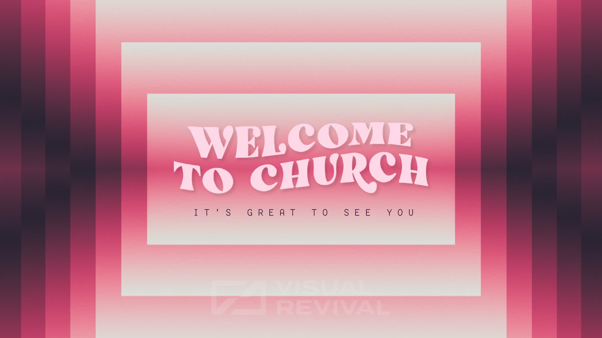 Gradient Vol2 Title Slide - Welcome To Church | Visual Revival