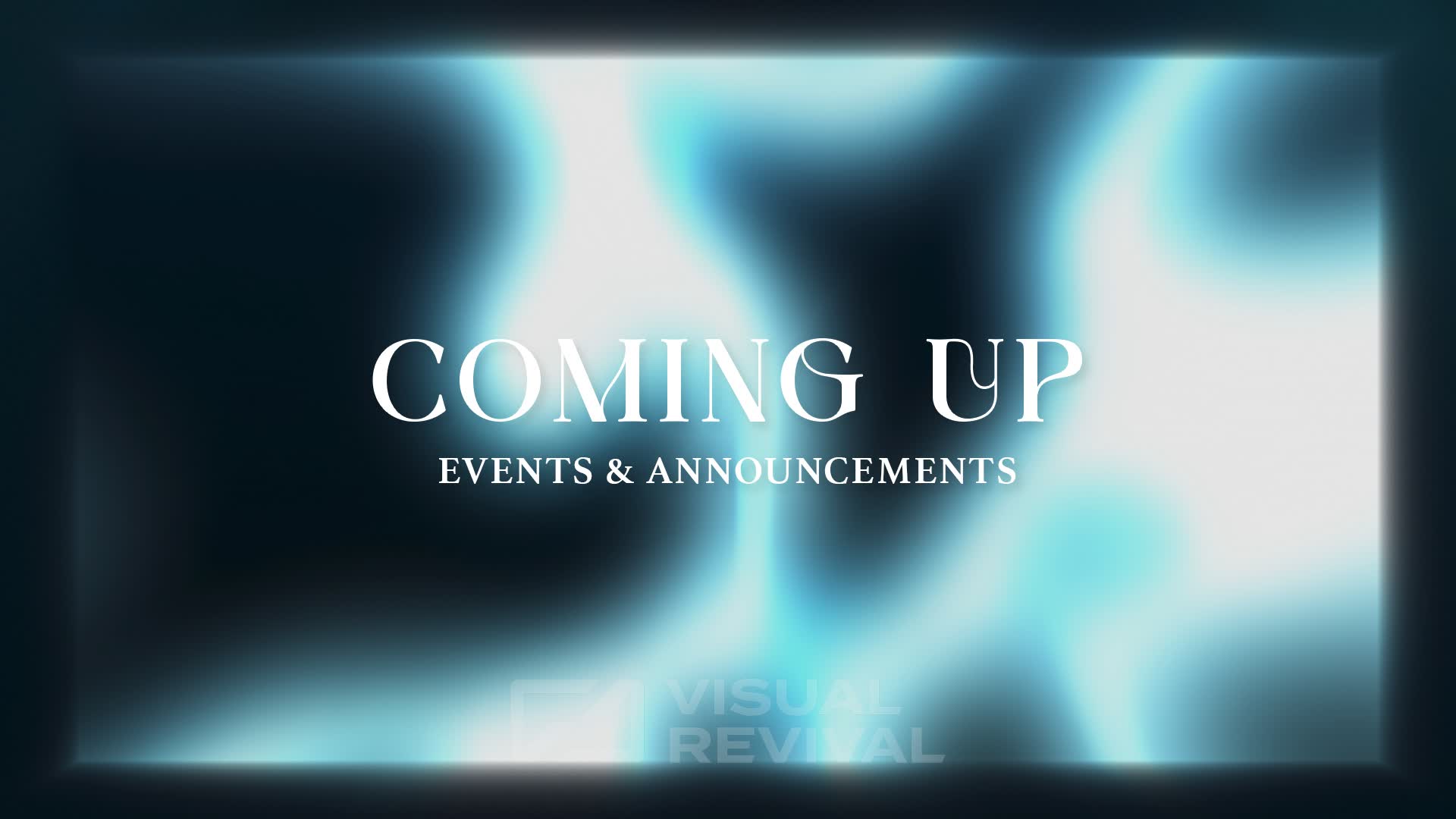 River Title Slides - Coming Up | Visual Revival