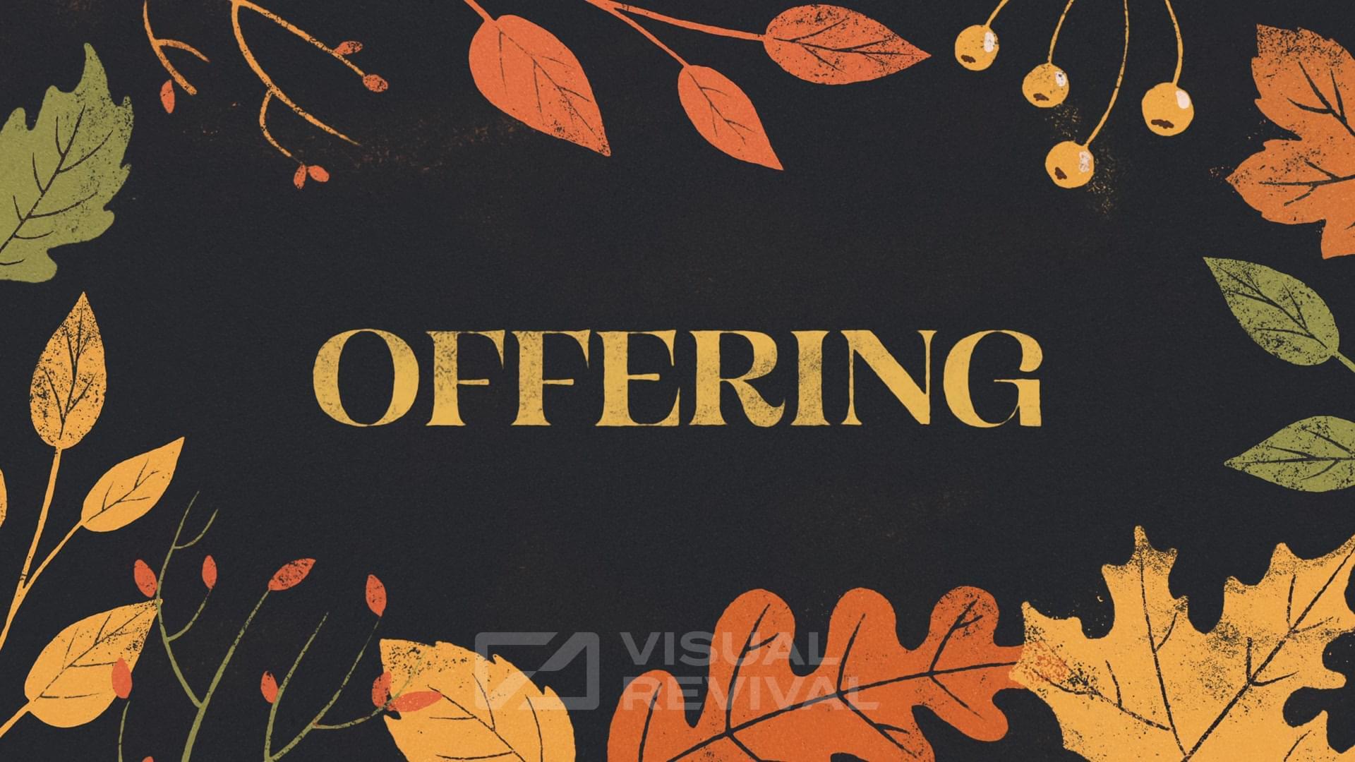 Fall Feelings Title Slide - Offering | Visual Revival