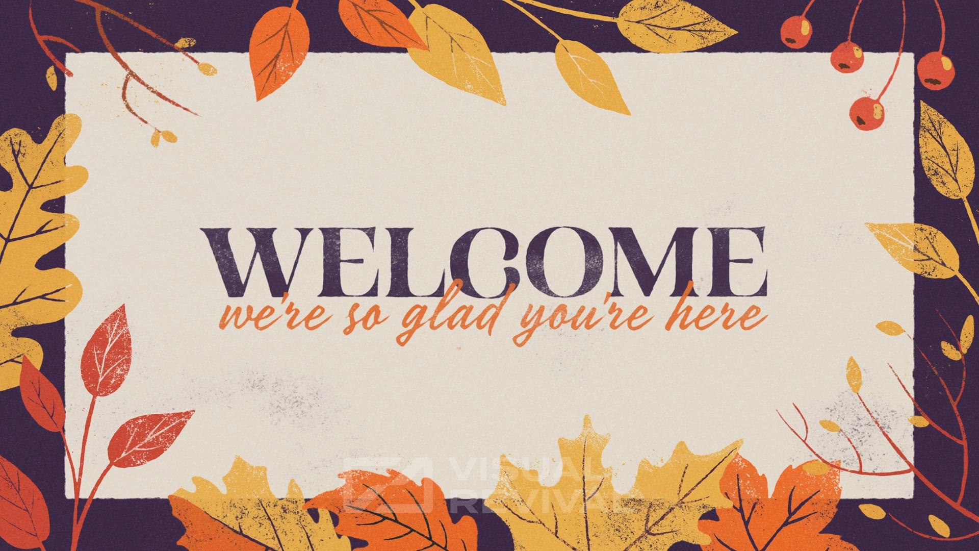 Fall Feelings Title Slide - Welcome | Visual Revival