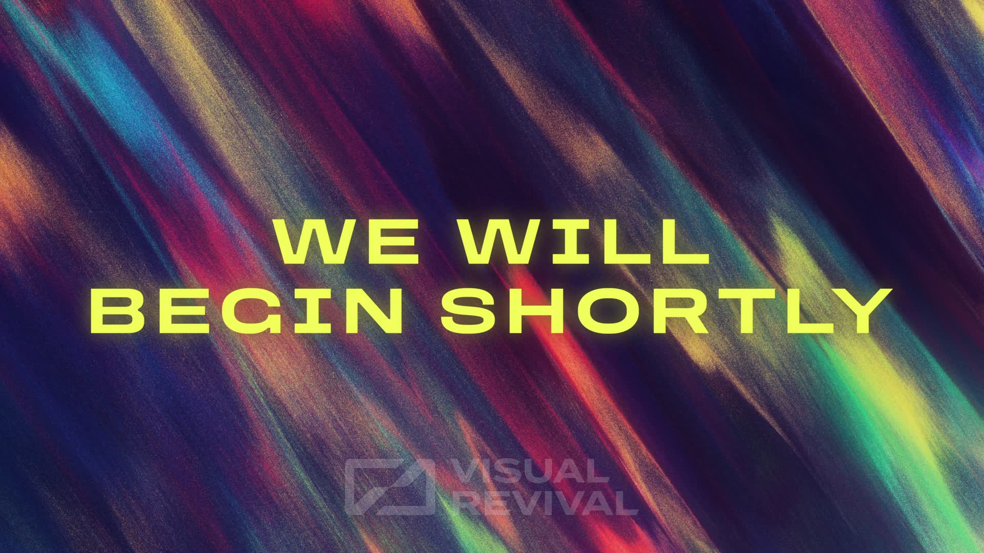 Mirage Title Slide - We Will Begin Shortly | Visual Revival
