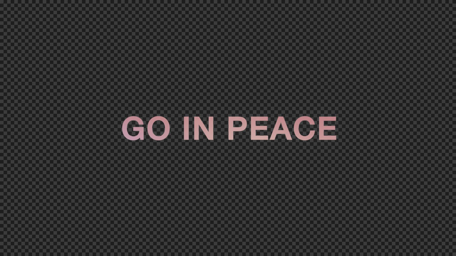 Scattered Light Title Overlay - Go In Peace | Visual Revival