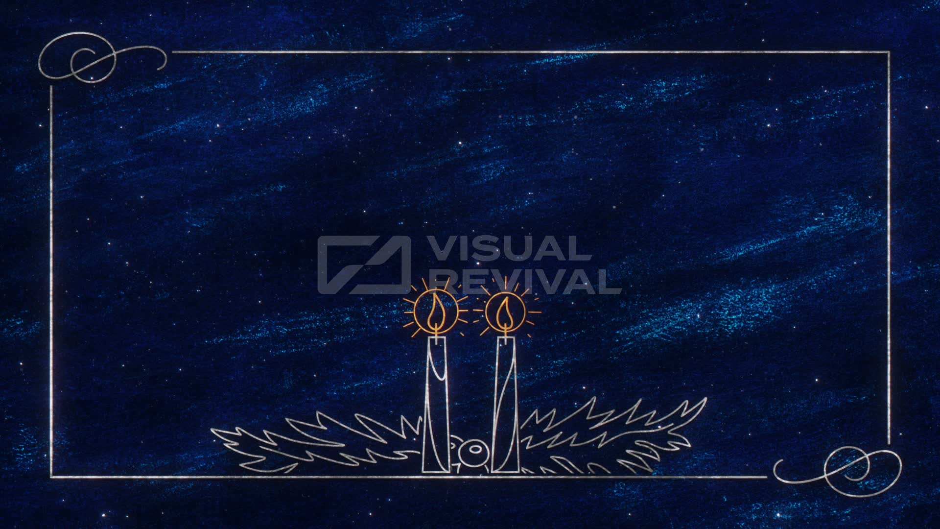 Star Of Wonder Still - Blue 2 Candles | Visual Revival