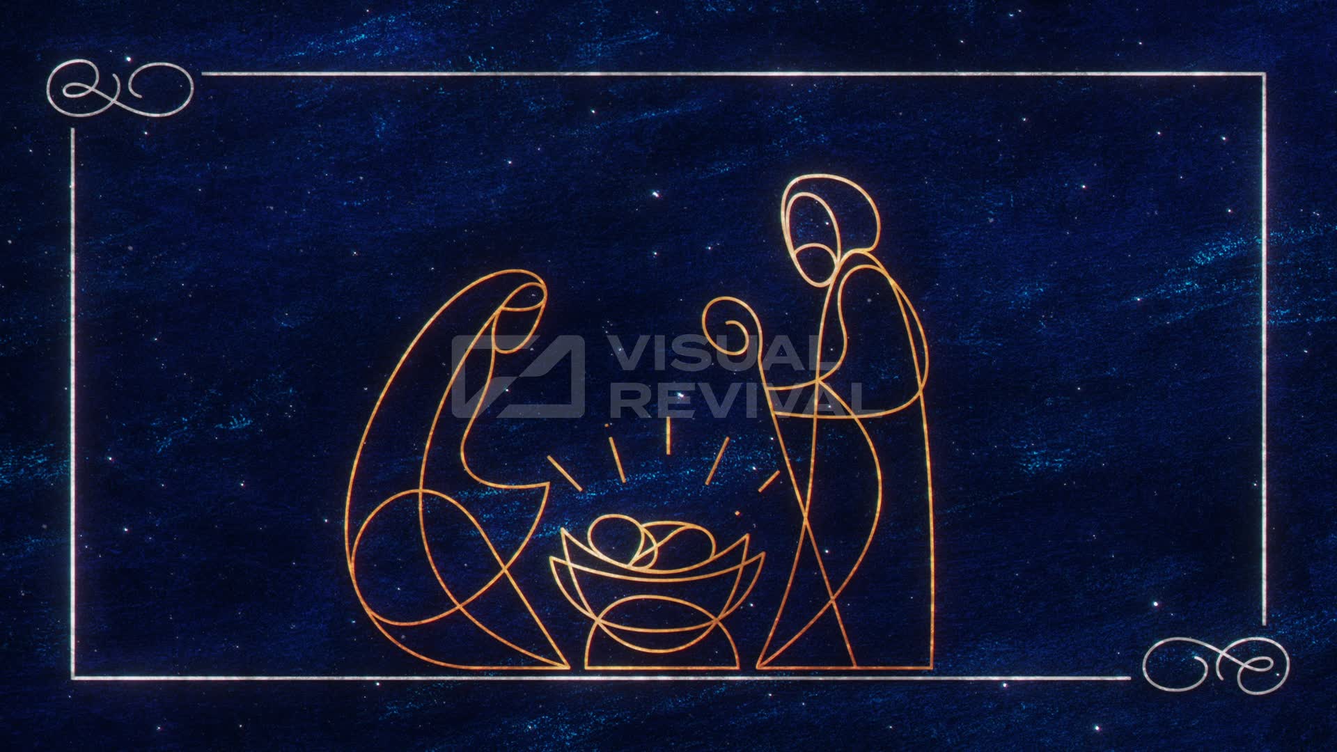 Star Of Wonder Still - Blue Nativity | Visual Revival