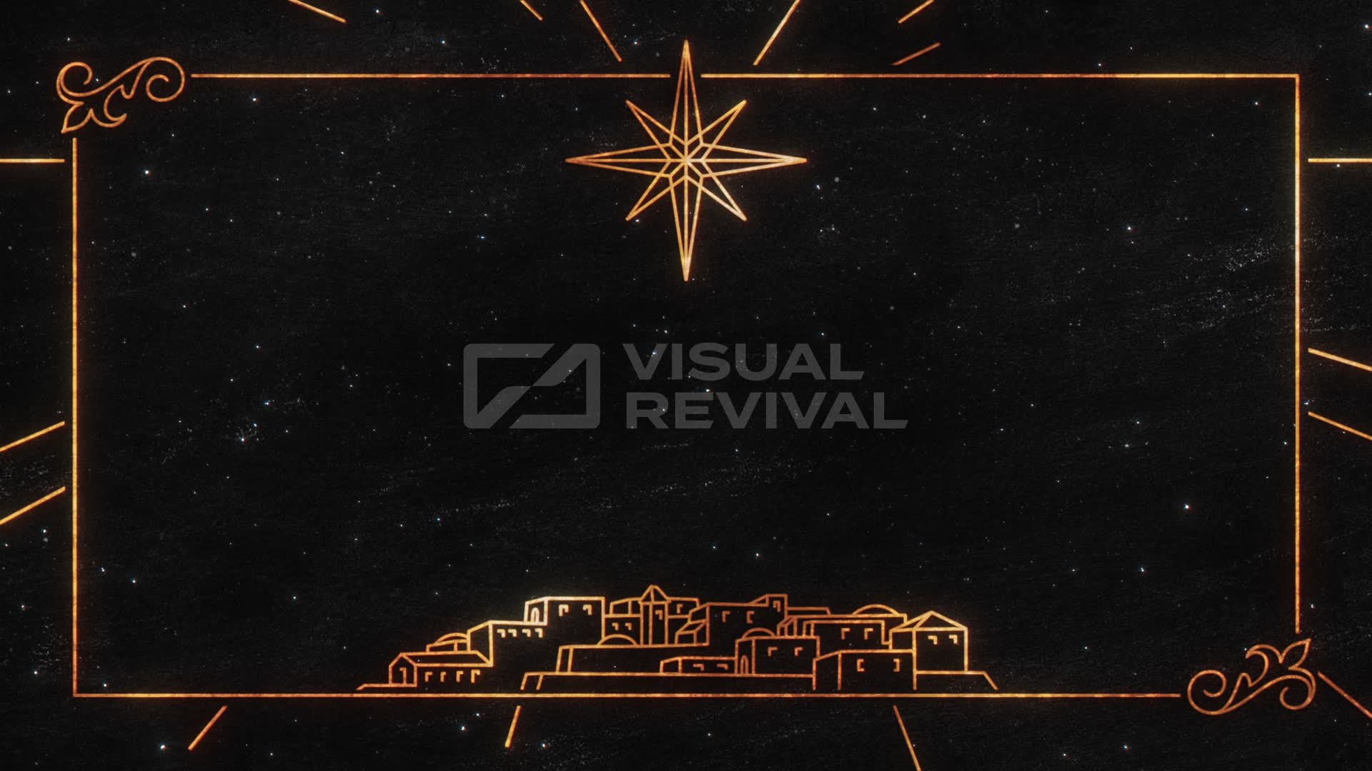 Star Of Wonder Still - Charcoal Bethlehem Frame | Visual Revival