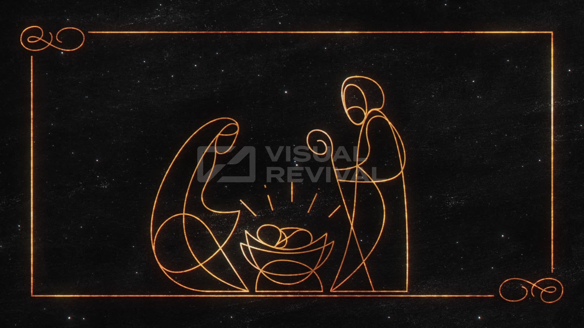 Star Of Wonder Still - Charcoal Nativity | Visual Revival