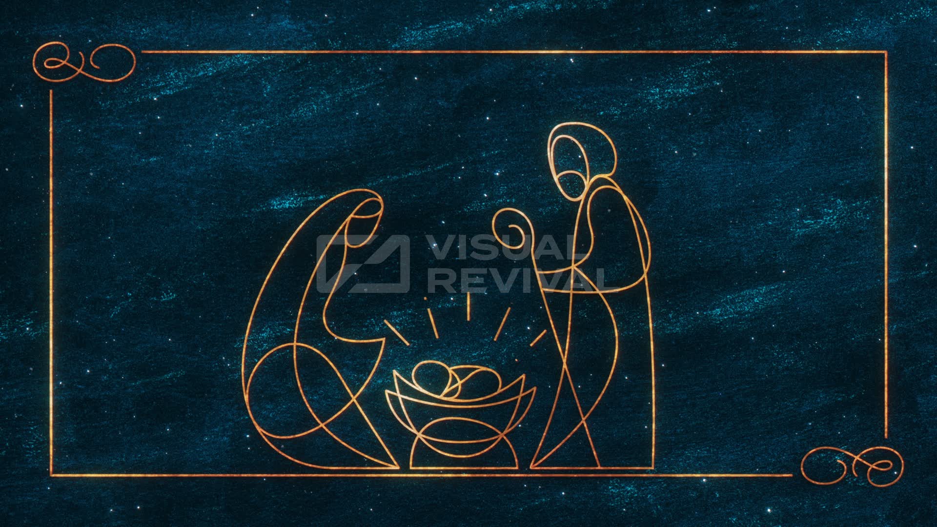 Star Of Wonder Still - Teal Nativity | Visual Revival