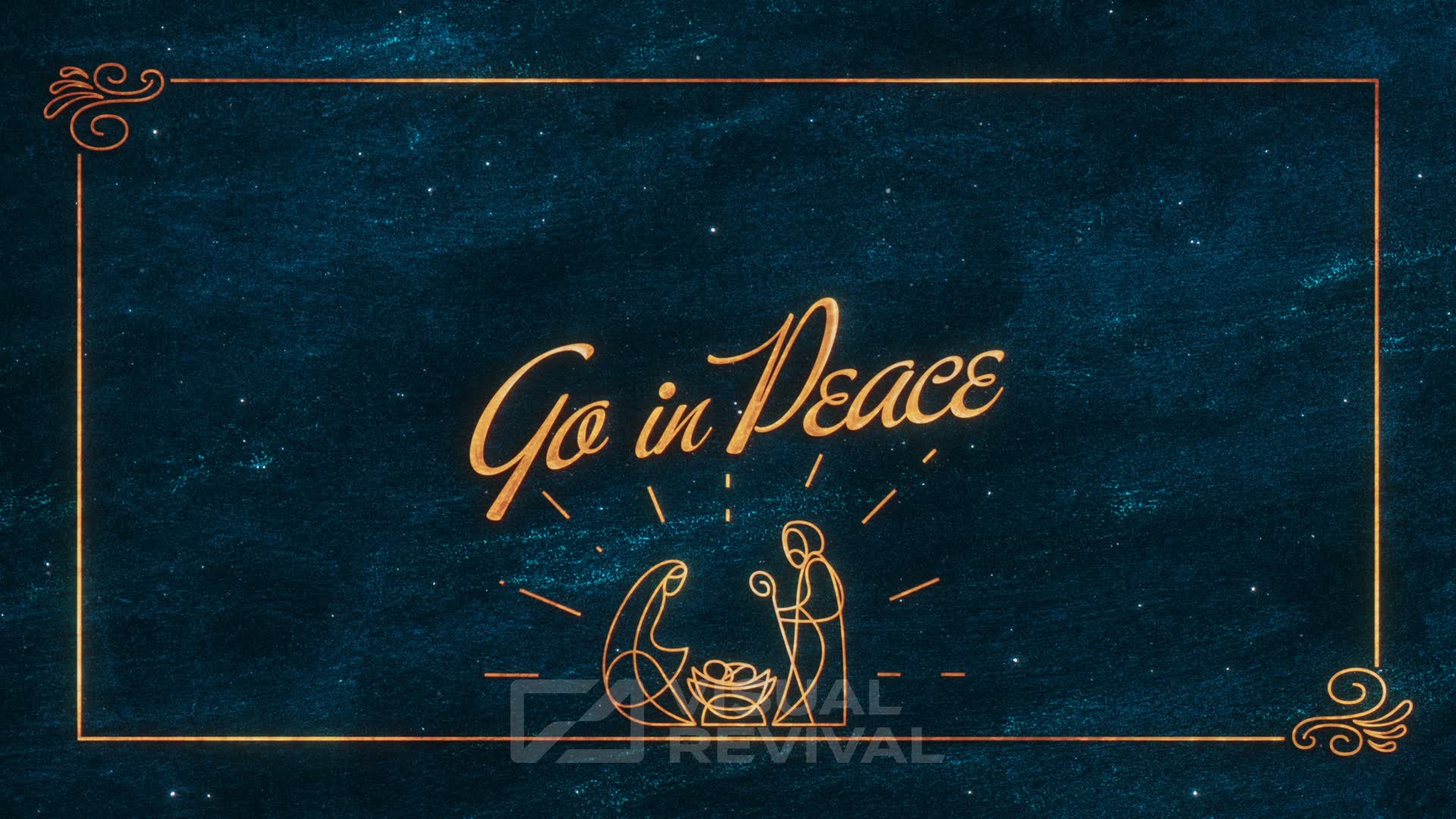 Star Of Wonder Title Slide - Go In Peace Teal | Visual Revival