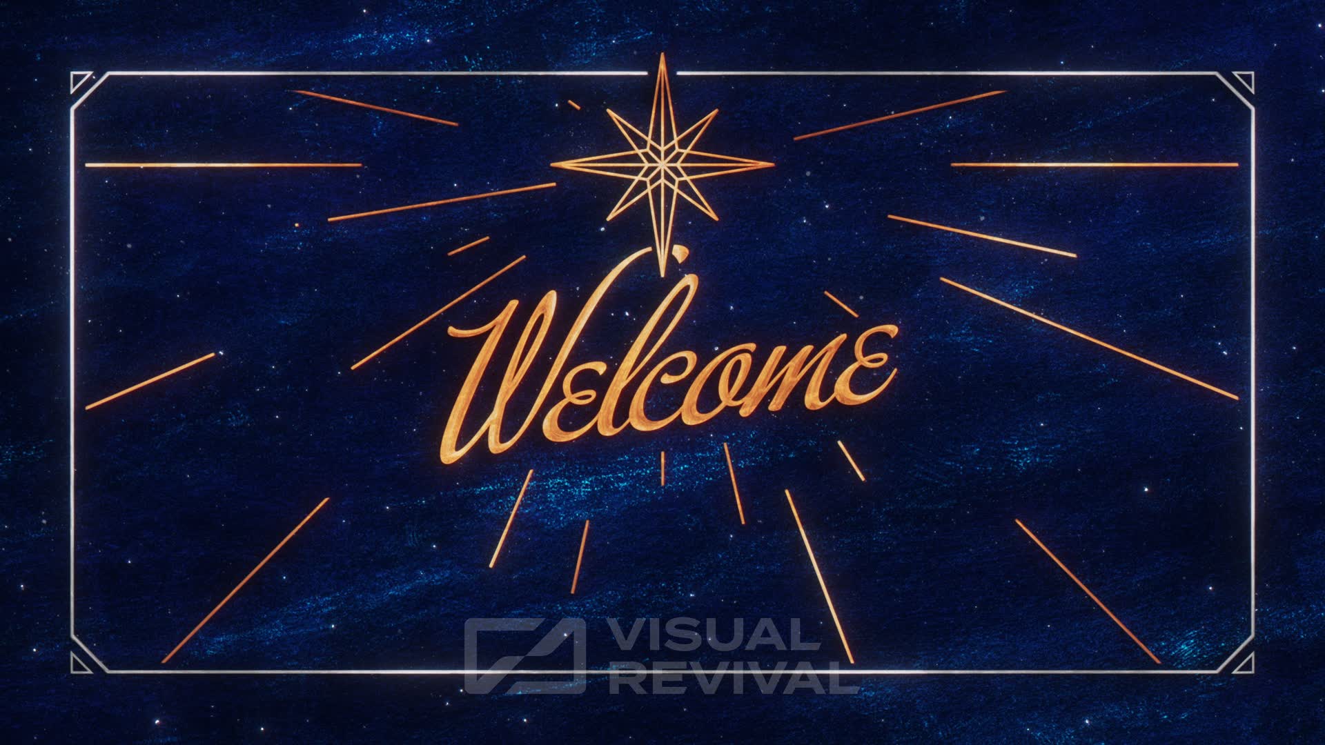 Star Of Wonder Title Slide - Welcome Blue | Visual Revival