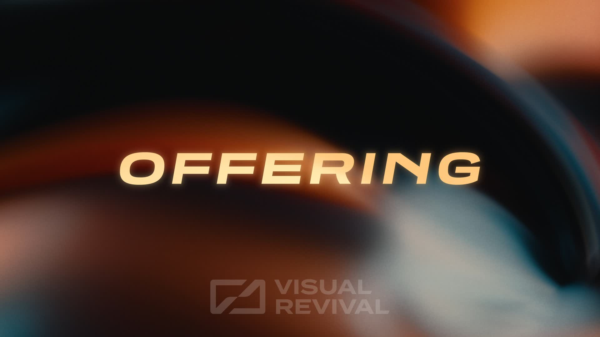 Flow Title Slide - Offering | Visual Revival