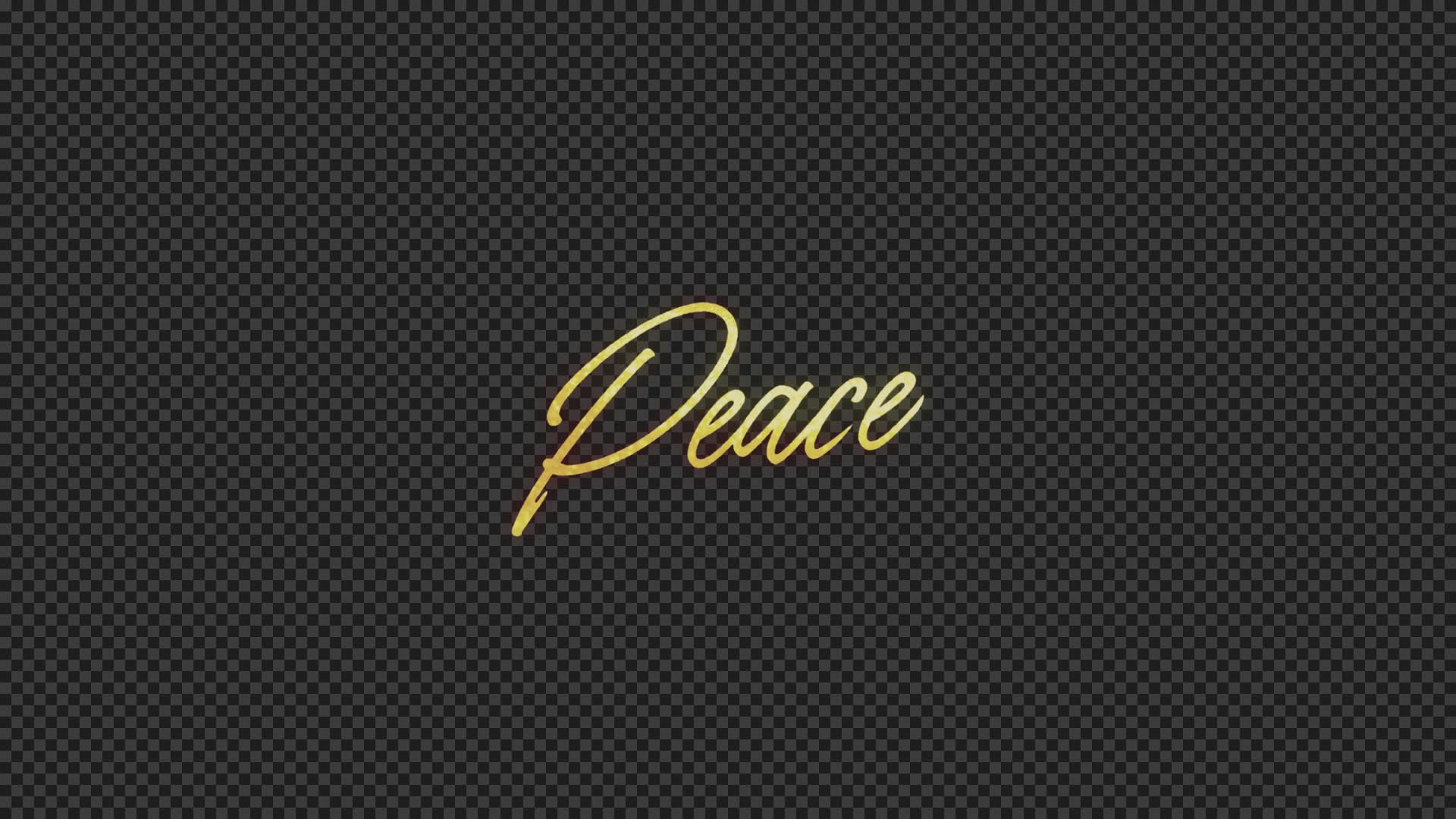 Glitter Echoes Title Overlay - Peace | Visual Revival