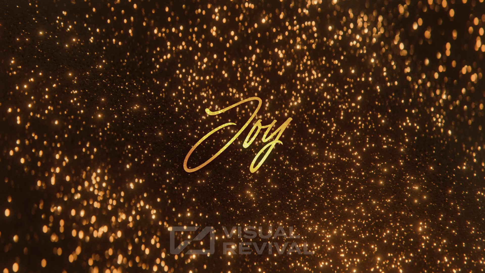 Glitter Echoes Title Slide - Joy | Visual Revival