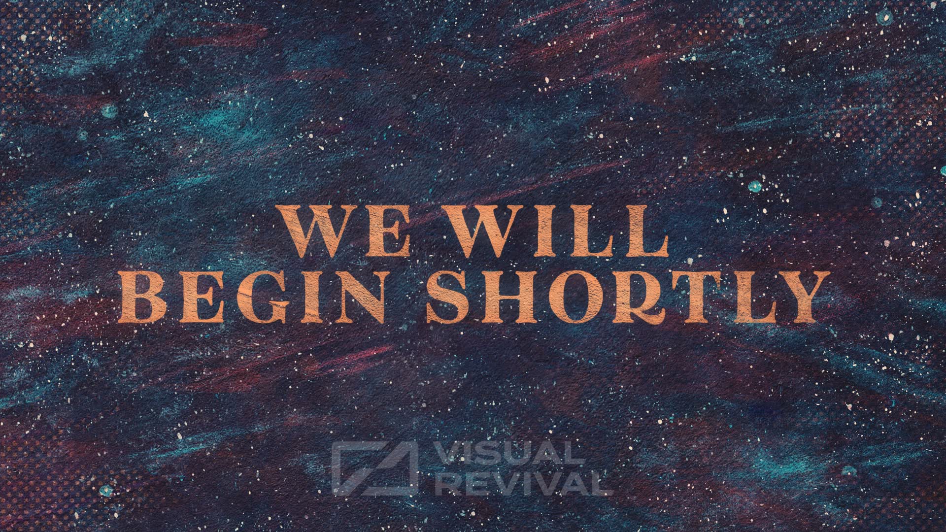 Nativity Brush Title Slide - We Will Begin Shortly | Visual Revival