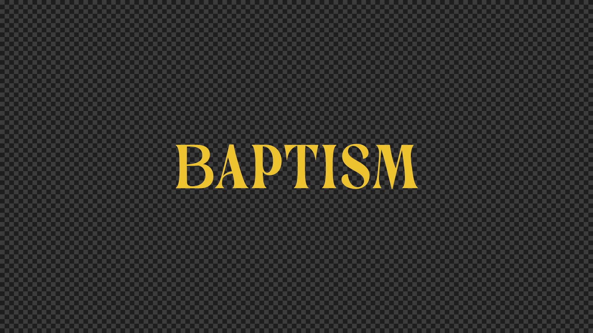 Glass Title Overlay - Baptism | Visual Revival