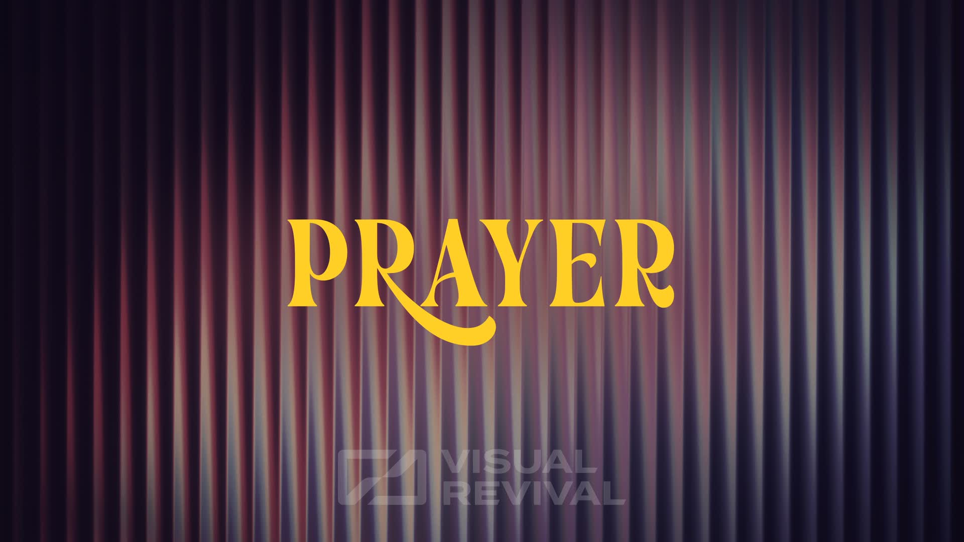 Glass Title Slide - Prayer | Visual Revival